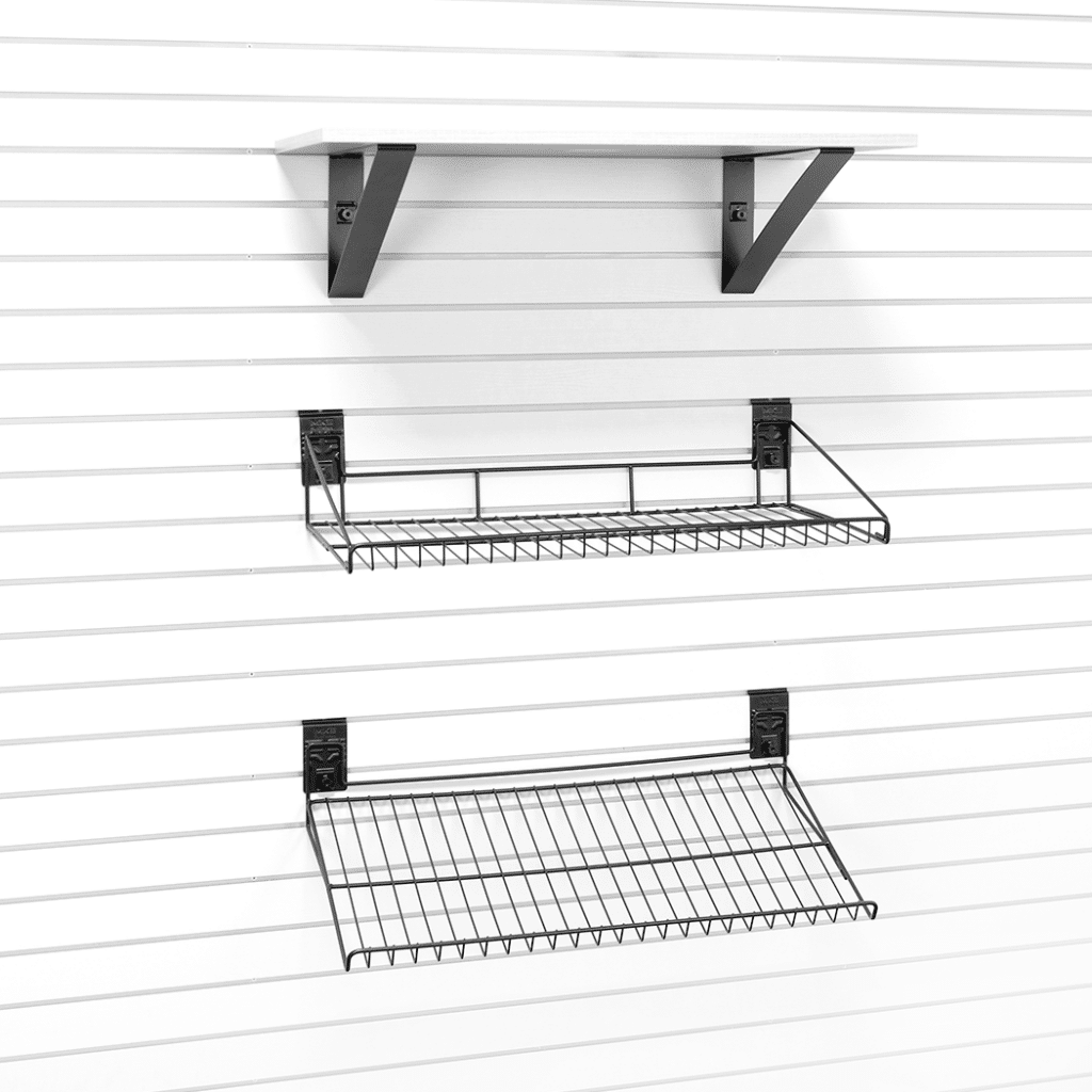 Garage Slatwall Shelves | Slatboard Shelves | MKE Slatwall