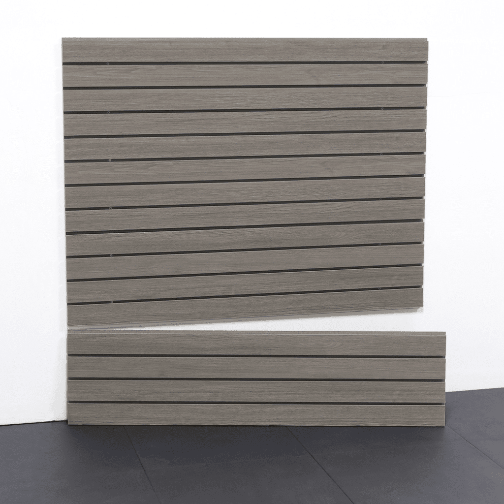 8ft Barnwood Laminated PVC Slatwall | Premium Garage Storage