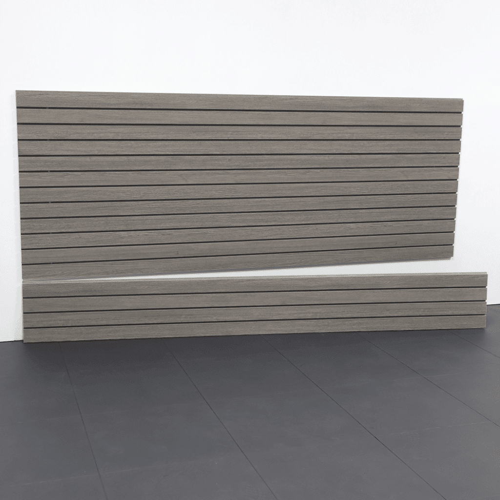 8ft Barnwood Laminated PVC Slatwall | Premium Garage Storage
