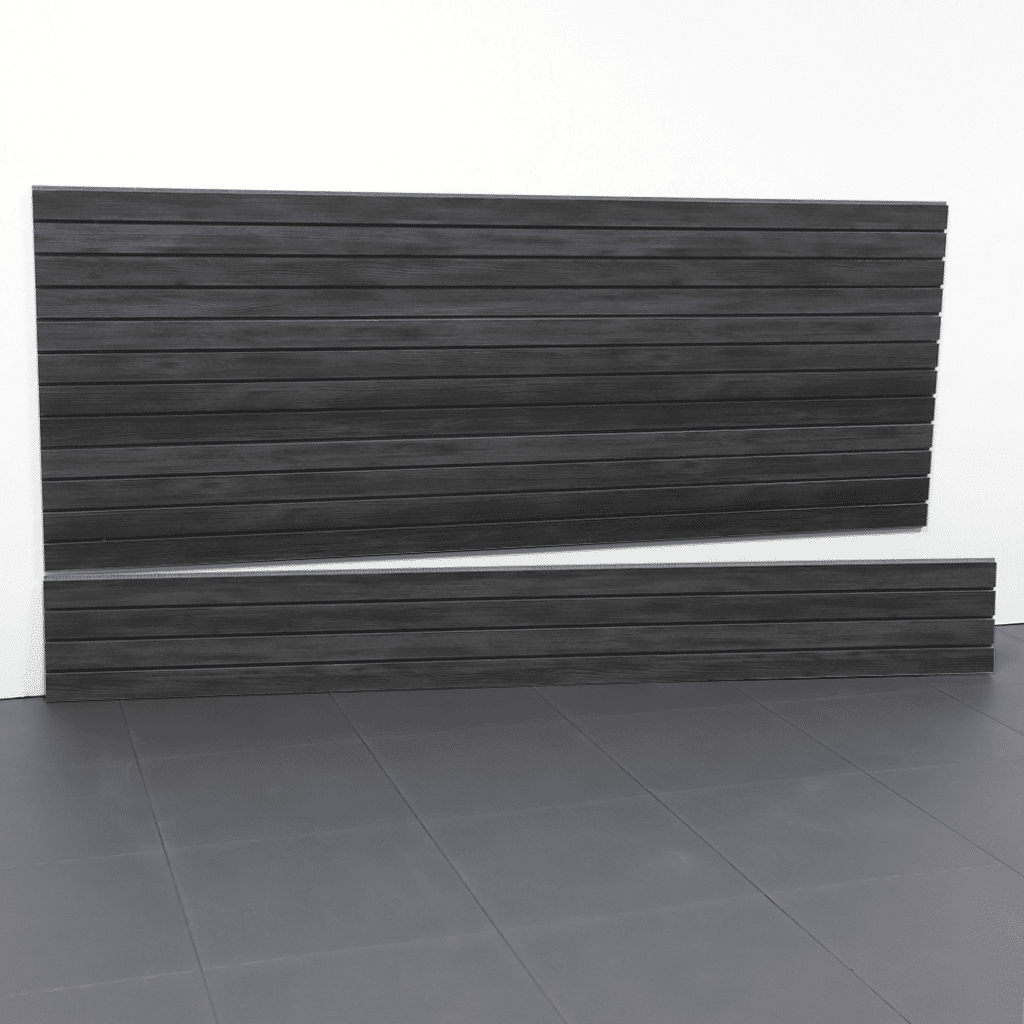 8ft Blackwood Laminated PVC Slatwall | Stylish Garage Upgrade