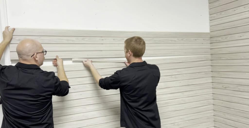 8ft Whitewood Laminated PVC Slatwall | Premium Garage Solution